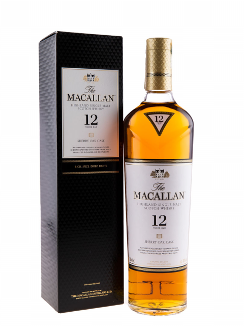 Whisky Macallan 12 Ani Sherry Oak 596 RON | livrare oriunde in 24-48h ...